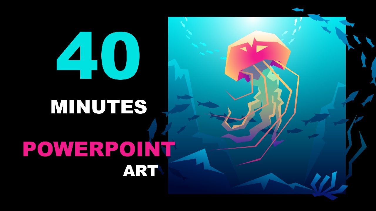 40 Minute Art Using Only PowerPoint - Simple! - YouTube