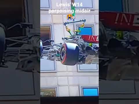 W14 porpoising midair #formula1 - YouTube