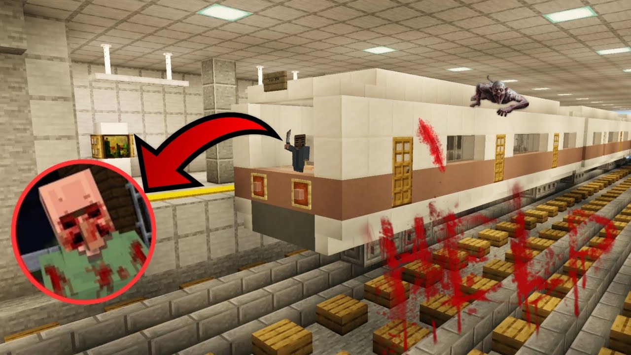 Minecraft Horror Metro station Invite my friend - YouTube