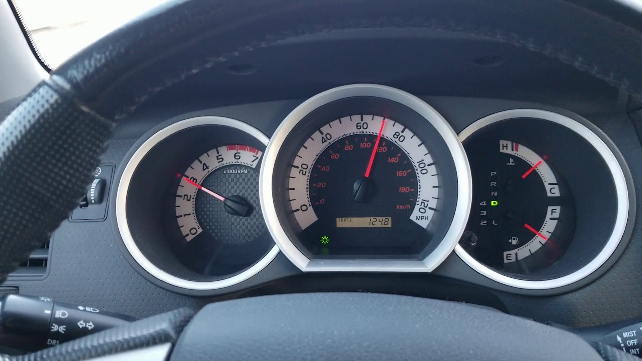 RPM/Speedo video 2013 Tacoma - YouTube