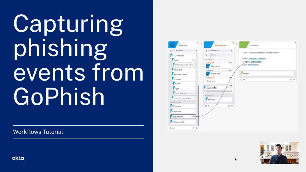Workflows Tutorial: Capture phishing events from GoPhish - YouTube