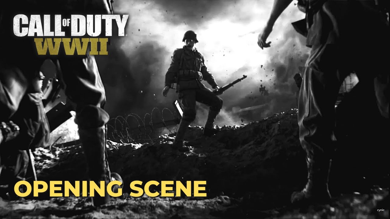 Call of Duty WWII - Opening Scene - YouTube