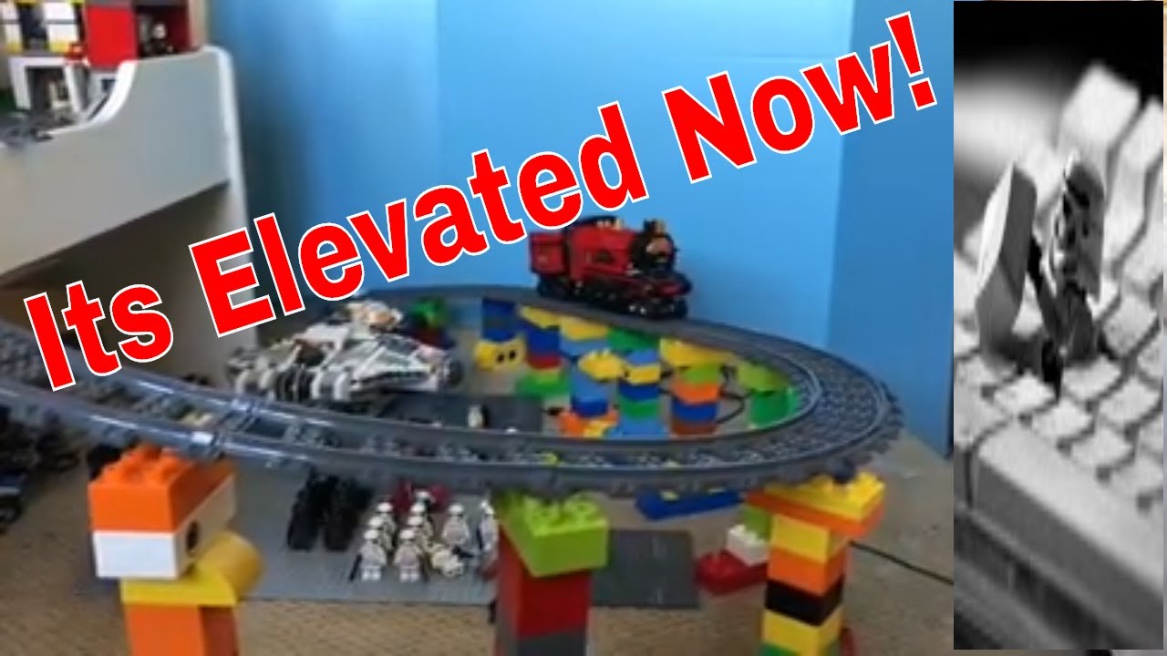 Elevated Train Track in the LEGO City!!!!!!!!!!!! - YouTube