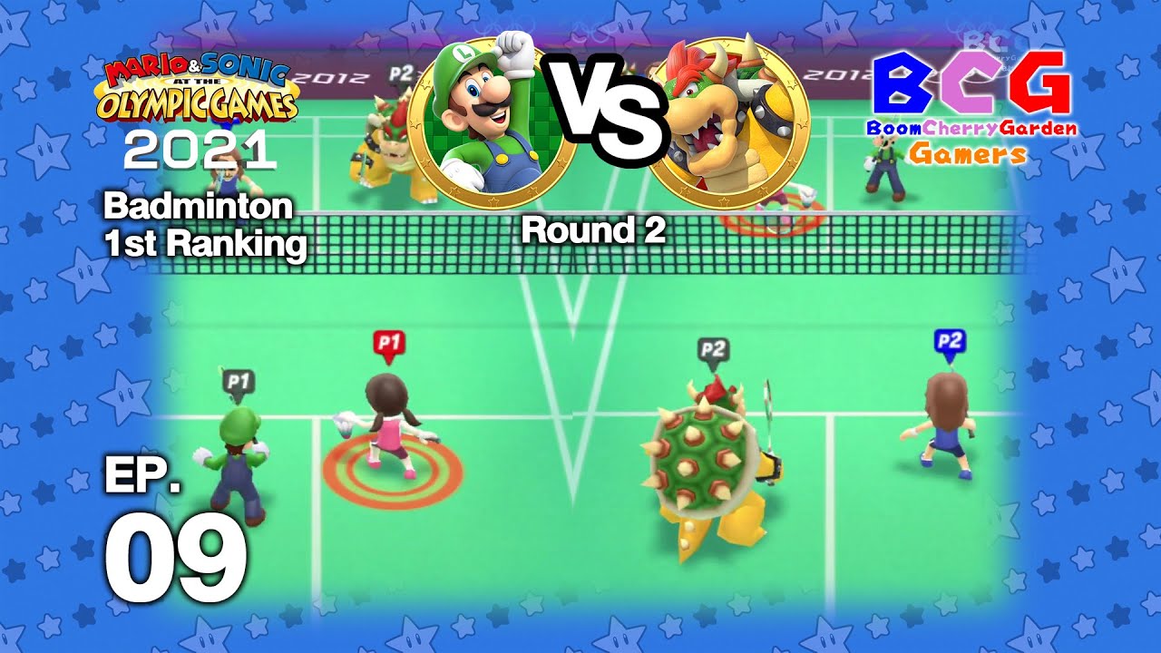 Mario Olympic Games 2021 - Badminton EP 09 - 1st Rank 2nd Round - Luigi ...