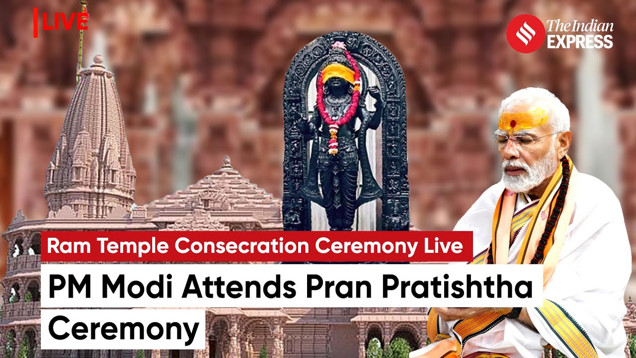 Ram Mandir: PM Modi Attends Pran Pratishtha Ceremony | Ram Mandir Pran ...