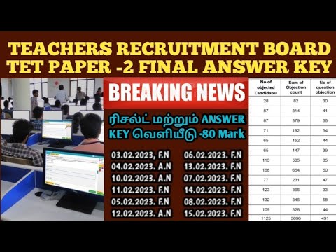 🎯🔥TET PAPER 2 RESULT🎊🛑TET PAPER 2 Final answer key & Result Date ...