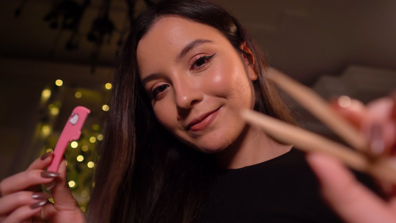 ASMR pov: fazendo sua sobrancelha (roleplay para dormir) - YouTube