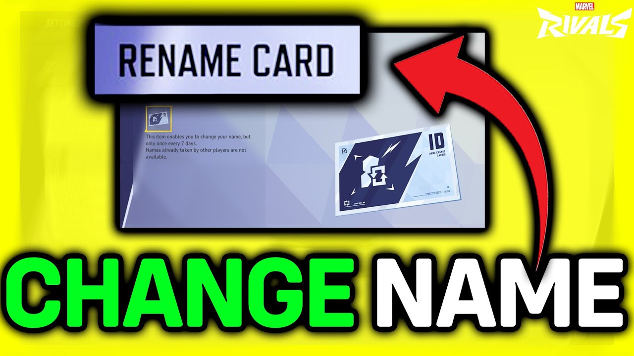 How To Use Rename Tag In Marvel Rivals (Marvel Rivals How To Change ...