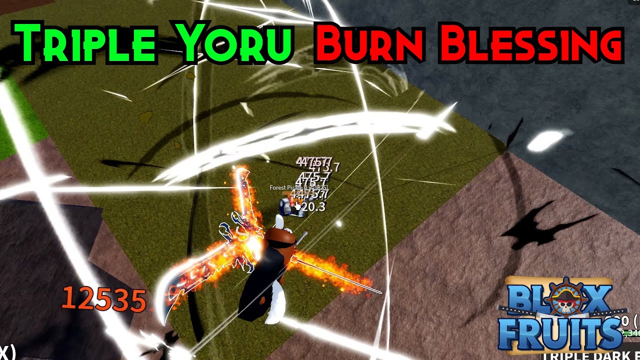 True Triple Yoru + Burning Blessing = OVERKILL | Blox Fruits Bounty ...