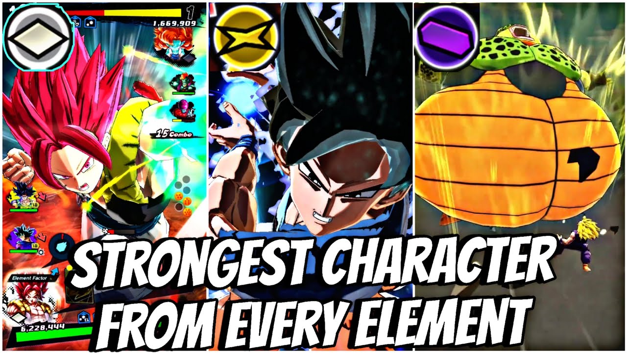 STRONGEST CHARACTER FROM EVERY ELEMENT 🔥 IN DRAGON BALL LEGENDS - YouTube
