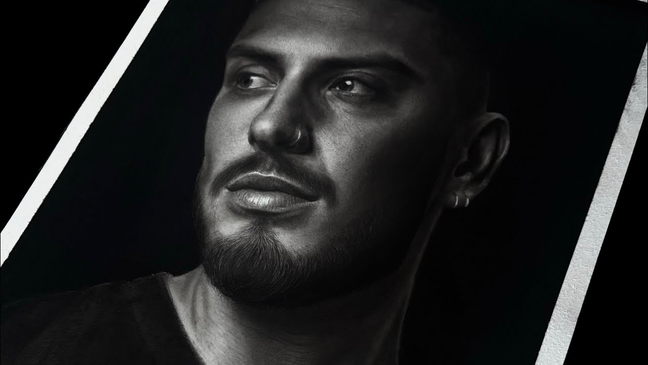 Pencil Drawing Timelapse - Self Portrait by Brandon Dylann - Piano ...