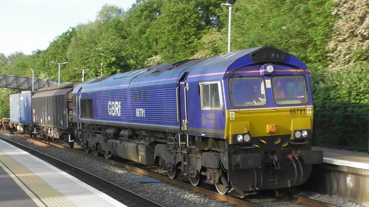 Filton Abbey Wood | 66791 MOD | Light Engine DB | 29/05/2023 | - YouTube