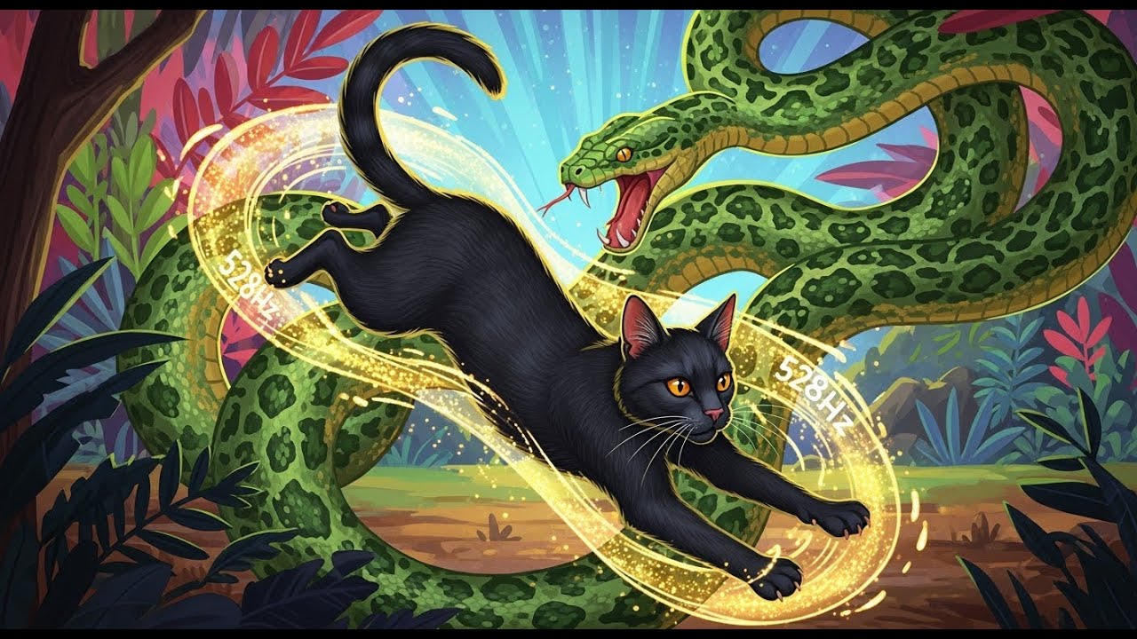 Miracle Frequencies: 528Hz Heals Cat After Python Attack (August 2025) - YouTube