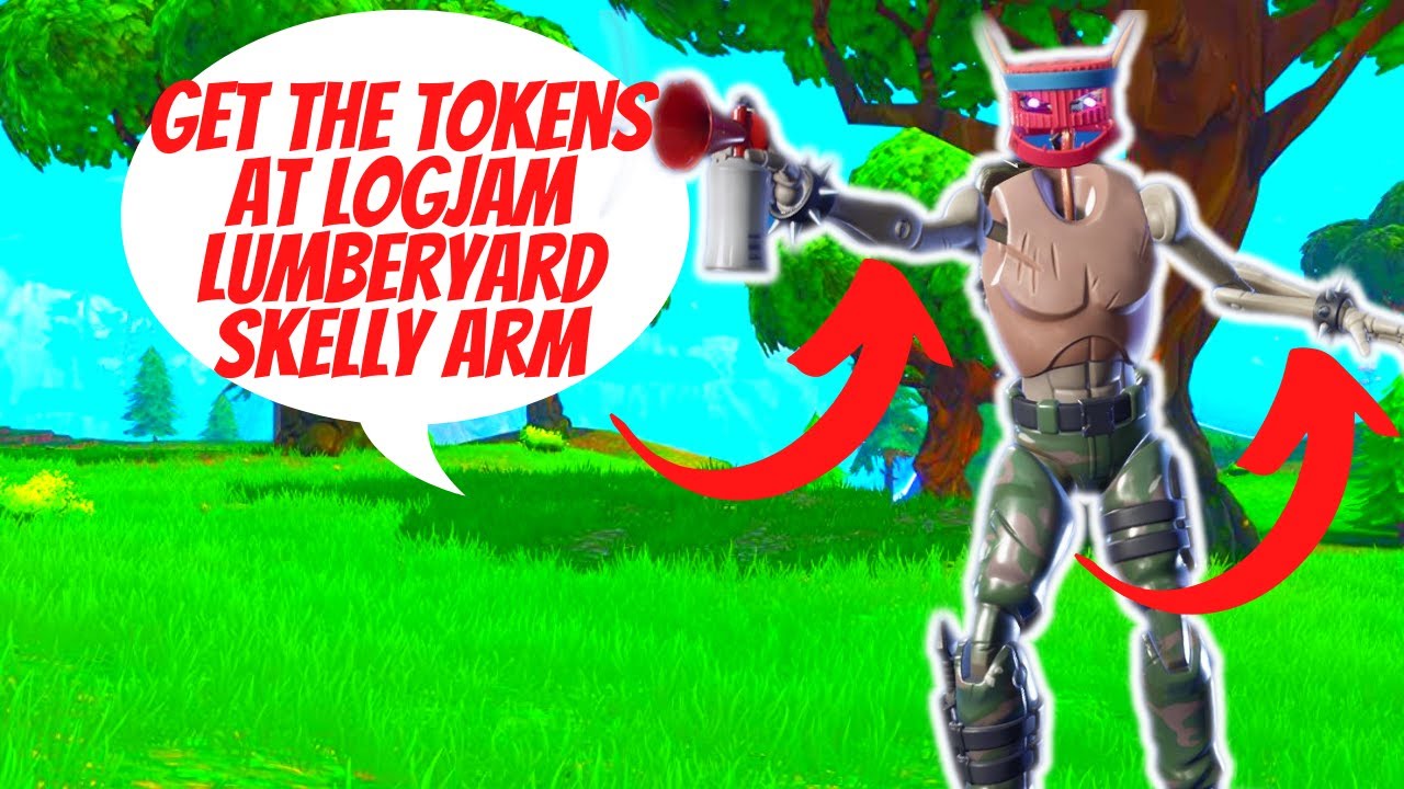 Fortnite Season 3 Chapter 3 Snap Skelly arms at Logjam Lumberyard - YouTube