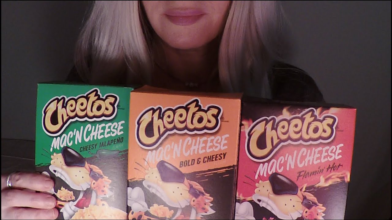 ASMR Trying Cheetos Mac & Cheese - Three Flavors | Whispered Ramble ...