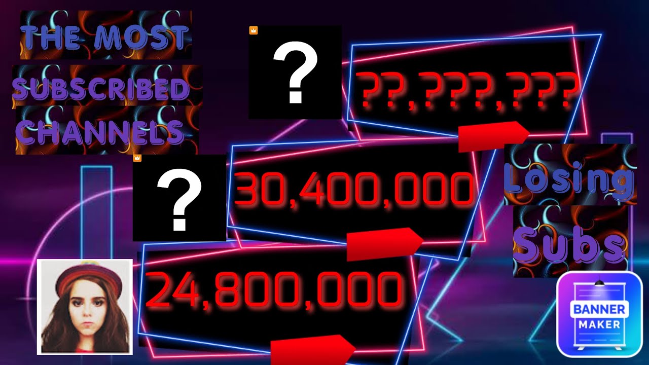 The TOP 50 Most Subscribed Channels that are LOSING Subs! - YouTube