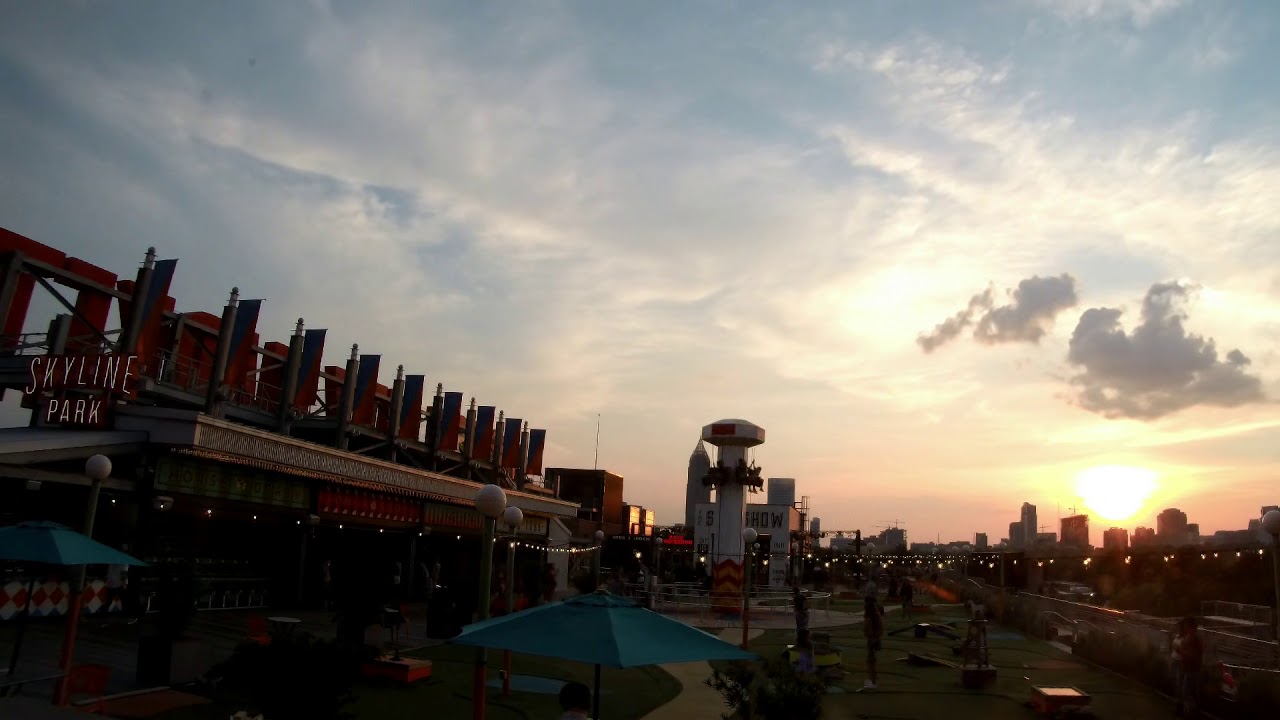 Sunset Timelapse from Ponce City Market rooftop - YouTube