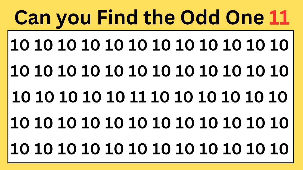 Find The ODD Number And Letter | Find the ODD One Out | Emoji Quiz ...