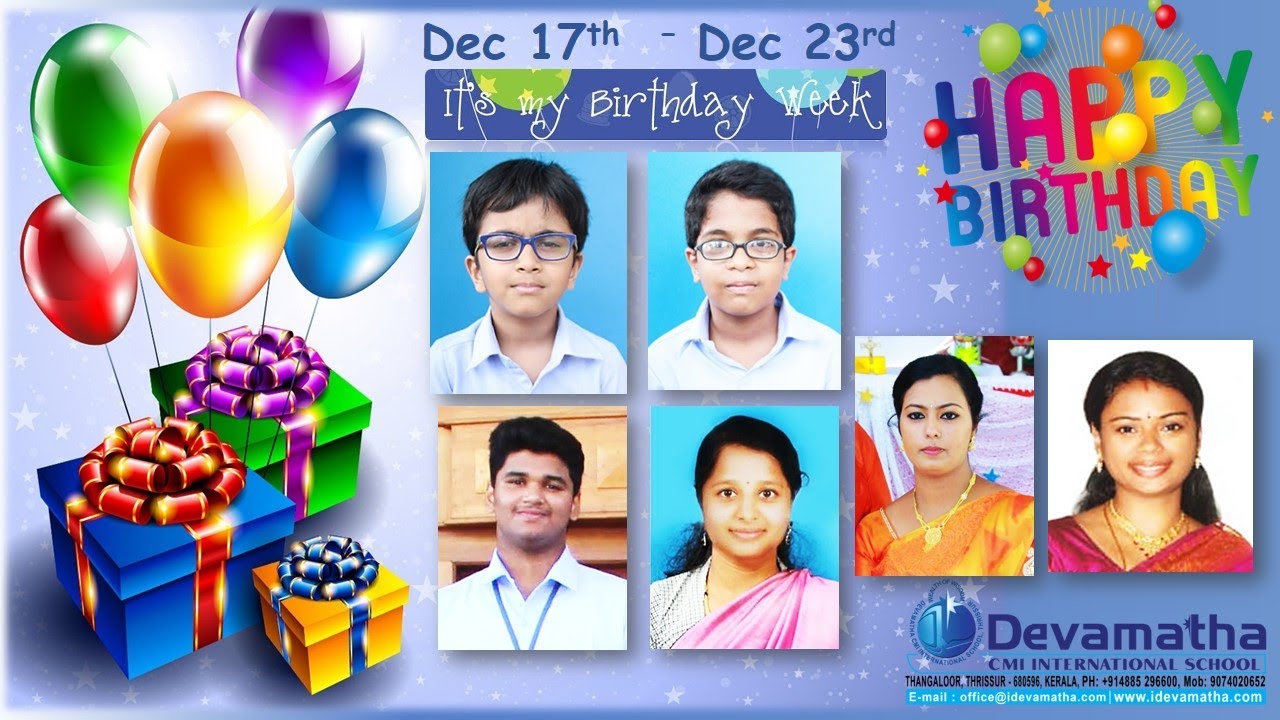 HAPPY BIRTHDAY Dec 17 - Dec 23 - YouTube