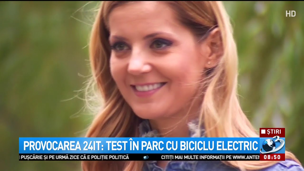 24IT. Test în parc cu biciclu electric - YouTube