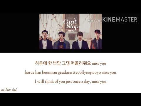 Can't Stop (Lyrics) - CNBLUE (씨엔블루)