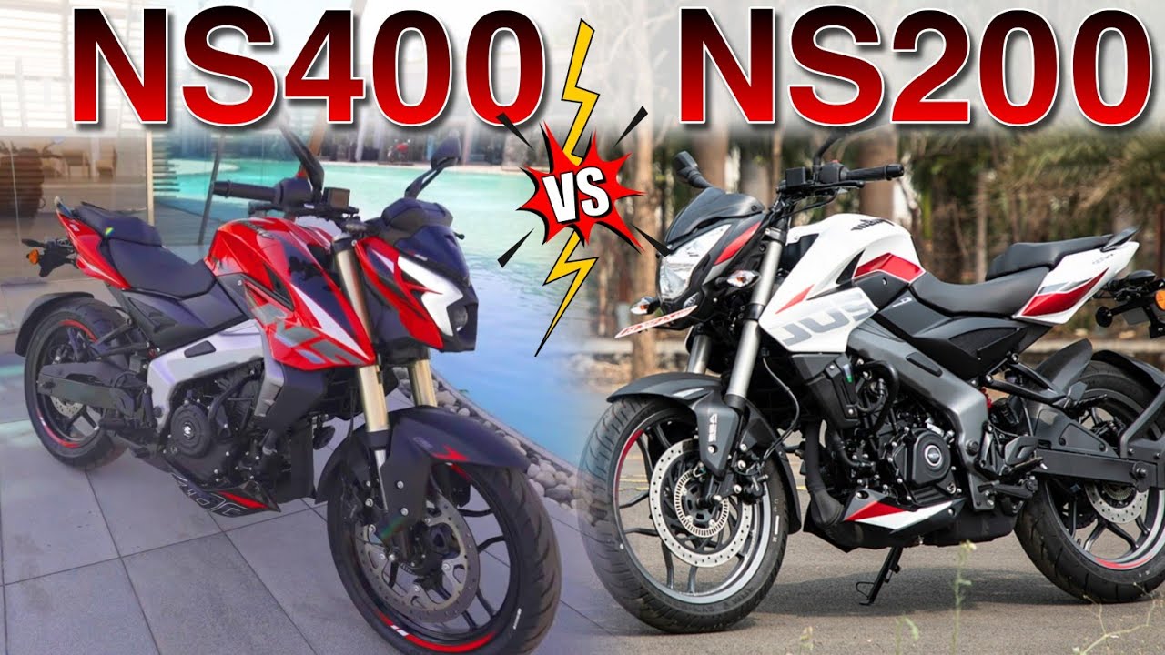 Ns400 vs Ns200 complete difference explained | 2024 Bajaj pulsar Ns400 ...