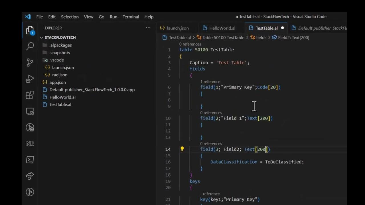 Create Tables, Pages & Perform CRUD Operations in Business Central AL ...