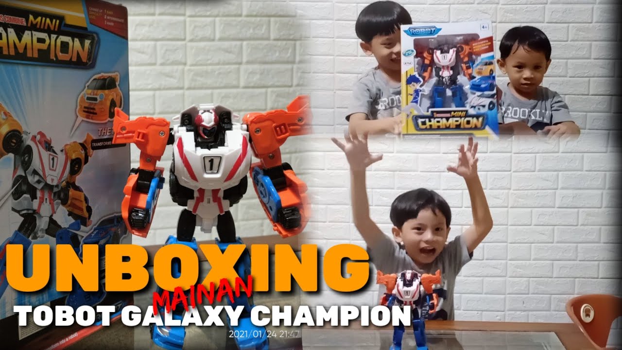 Bongkar pasang Tobot Champion | Tobot Athlon Alpha Beta Theta Bergabung ...