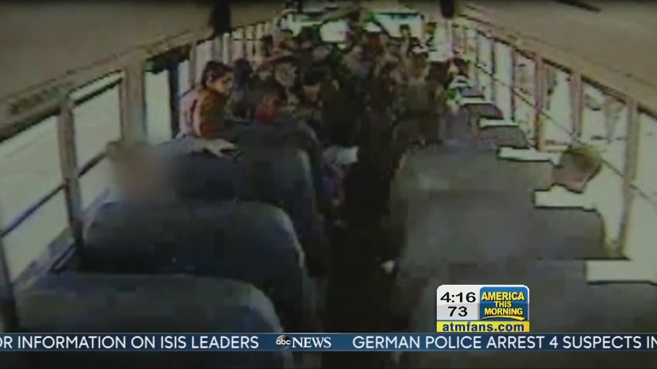 WATCH: Driver keeps kids locked into school bus as parents call 911 ...