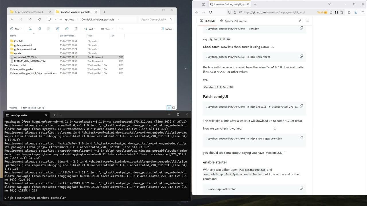 comfyui Portable on windows: step-by step guide to enable Sage ...