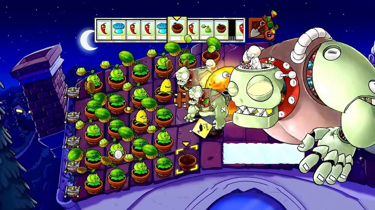Plants Vs Zombies - Dr Zomboss Revenge Minigame - YouTube