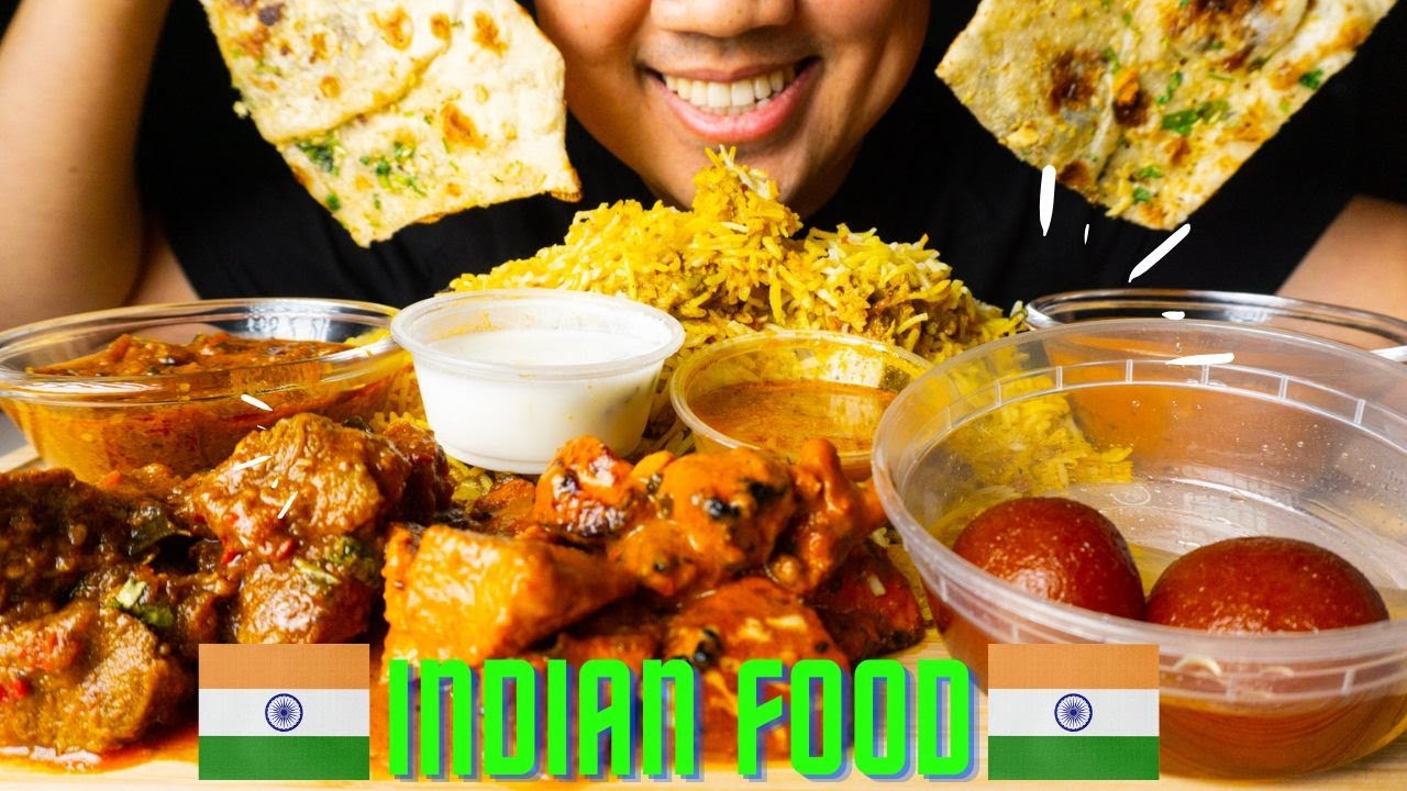 ASMR Indian Food I Spicy Goat Curry+Spicy Chicken Biryani+Butter ...