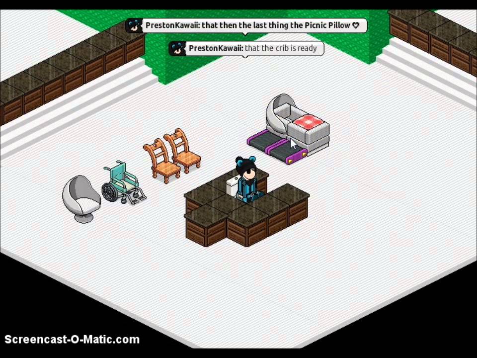 How to make Crib and Stroller on Fresh Hotel / Habbo retros - YouTube