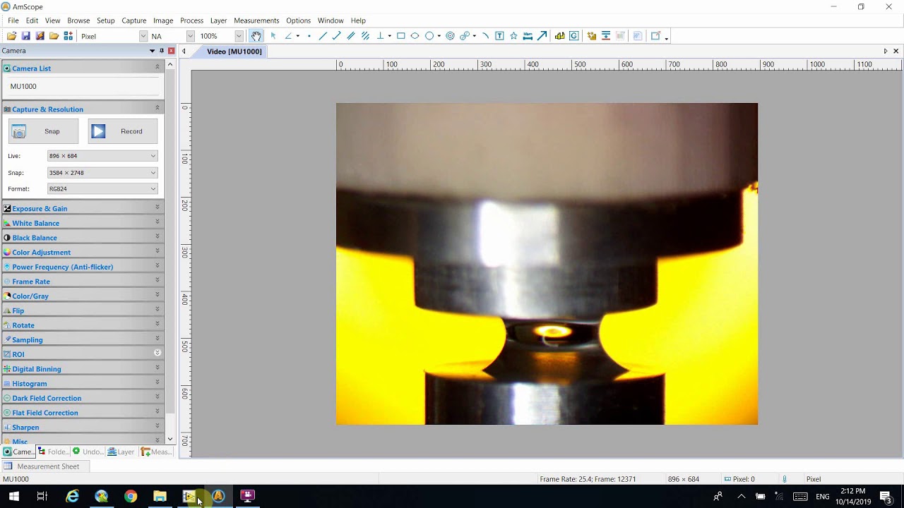 Liquid bridge visual separation first record - YouTube