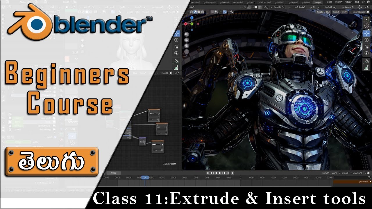 Extrude and Inset Tools in Blender [ TELUGU ] || Blender Tutorials for ...