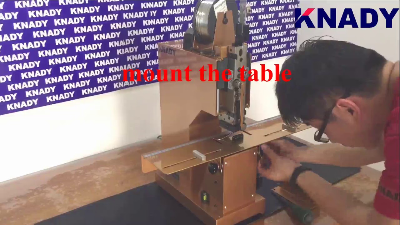 KNADY wire stapling machine (heavy duty) - YouTube