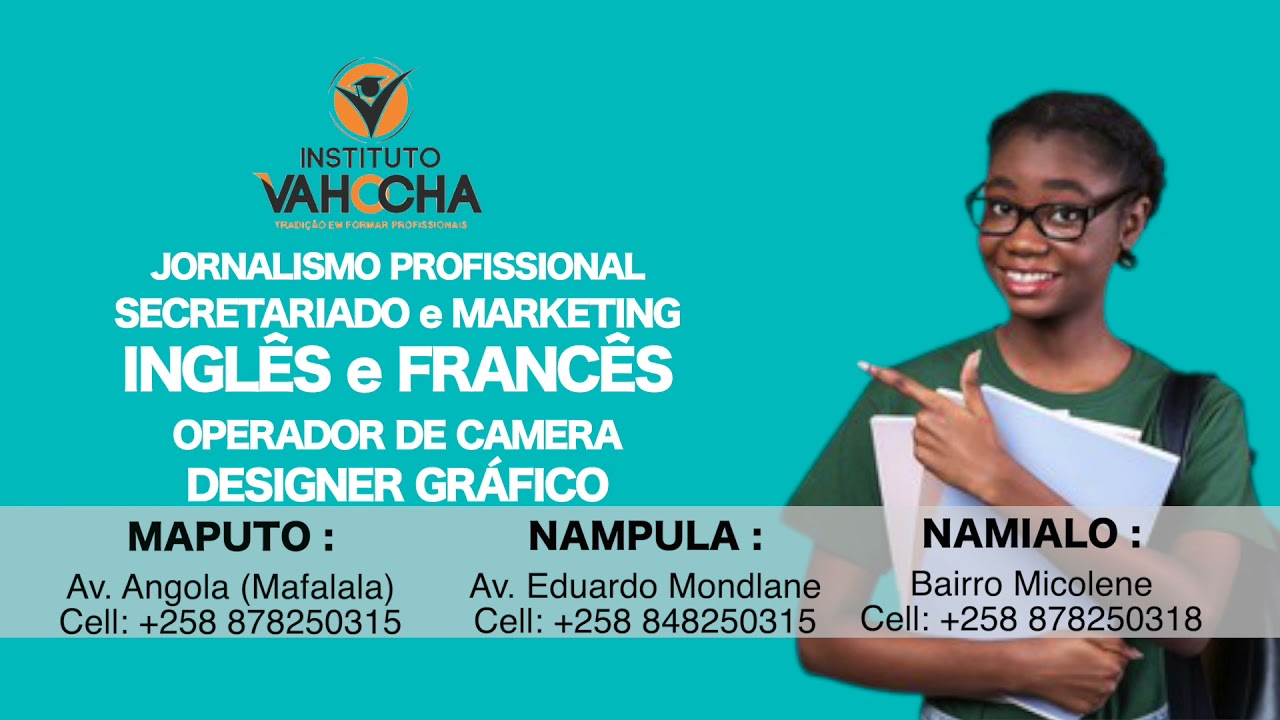 CURSOS DE CURTA DURAÇÃO EM MOÇAMBIQUE - YouTube