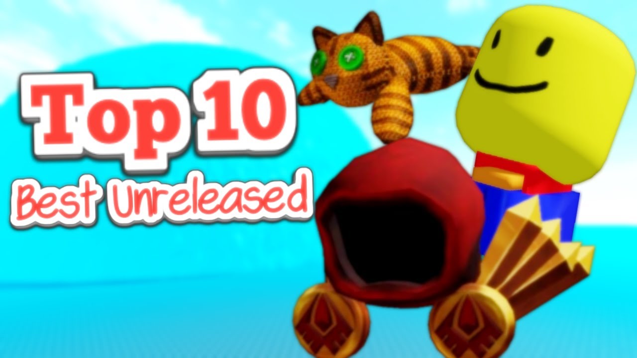 Top 10 Unreleased Items on Roblox - YouTube