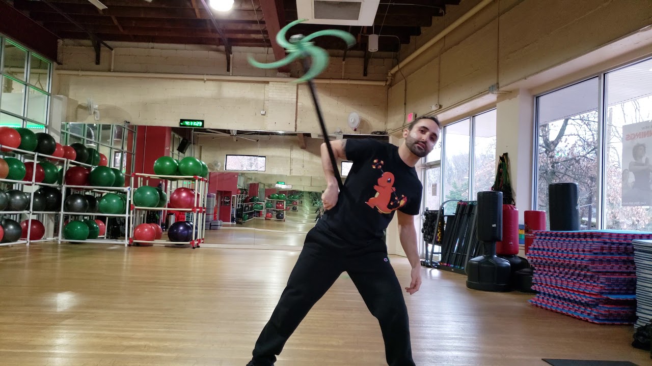 Dragon Staff Tutorial - Single Handed Fountains - YouTube