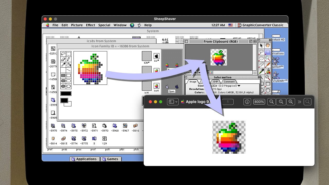 Extracting icons from classic Mac OS resources - YouTube