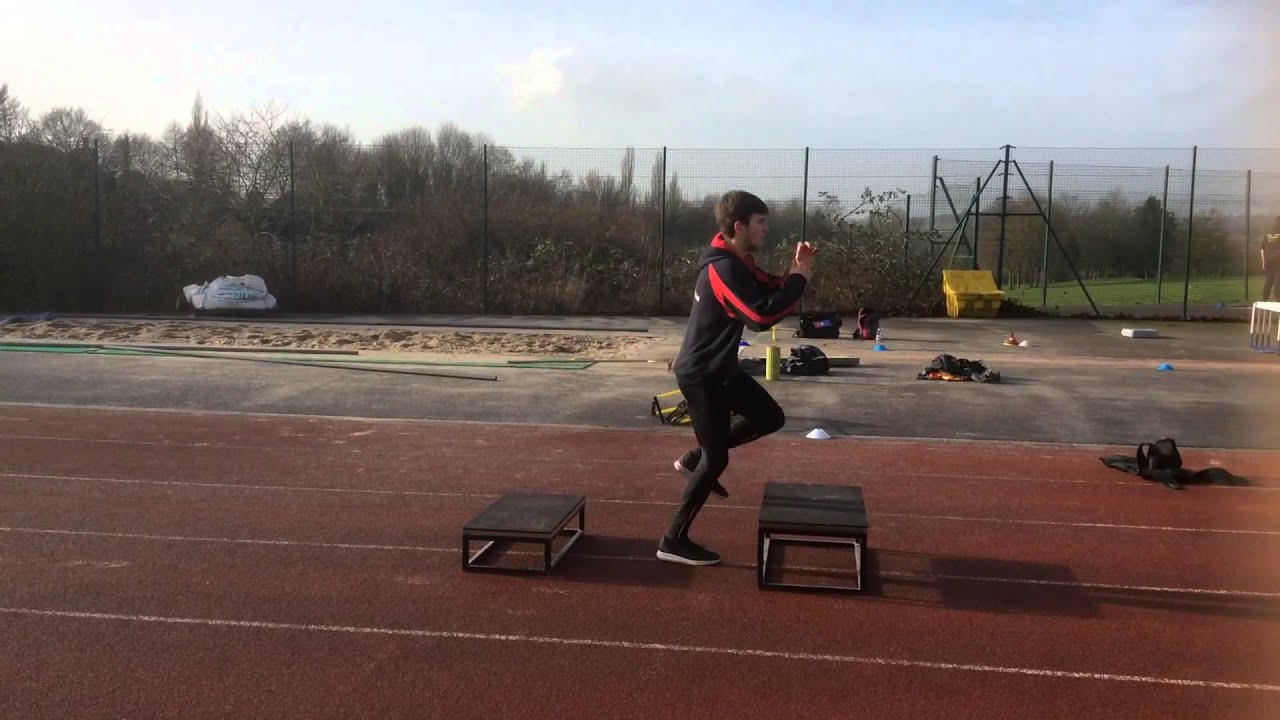 Plyometric Training Unit 4 - Single Leg Low Box Jump with 5metre sprint ...