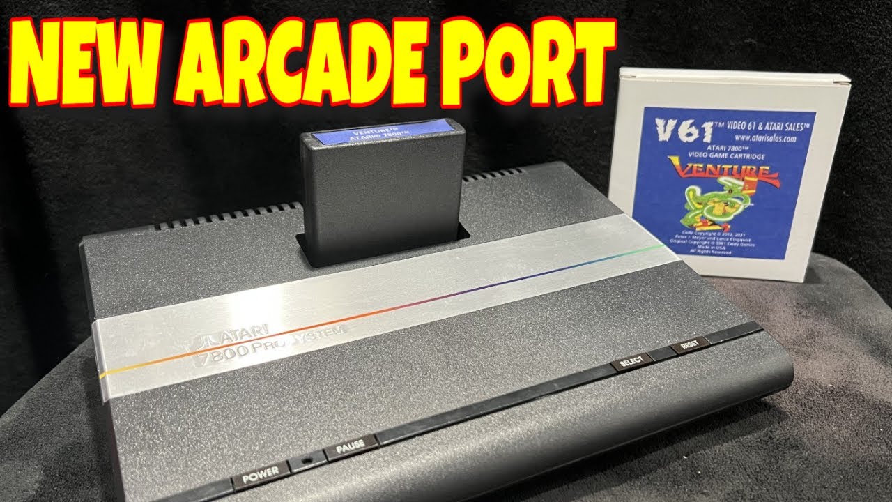 New Arcade Port for the Atari 7800: Venture - YouTube