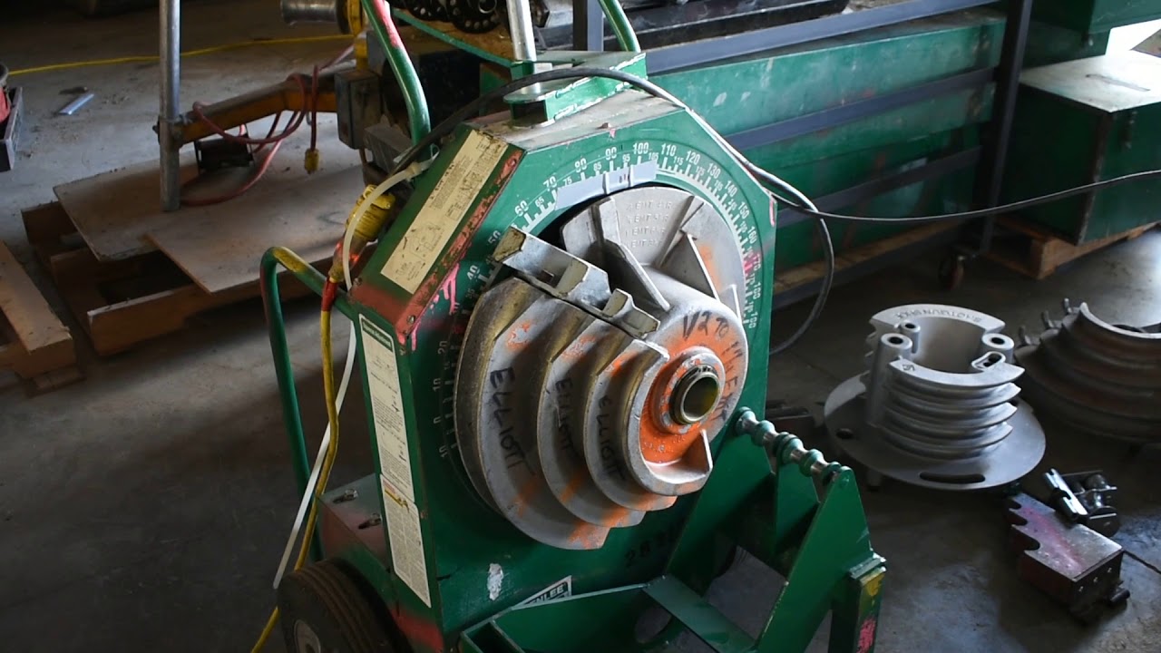 Greenlee 555 Electric Bender - YouTube