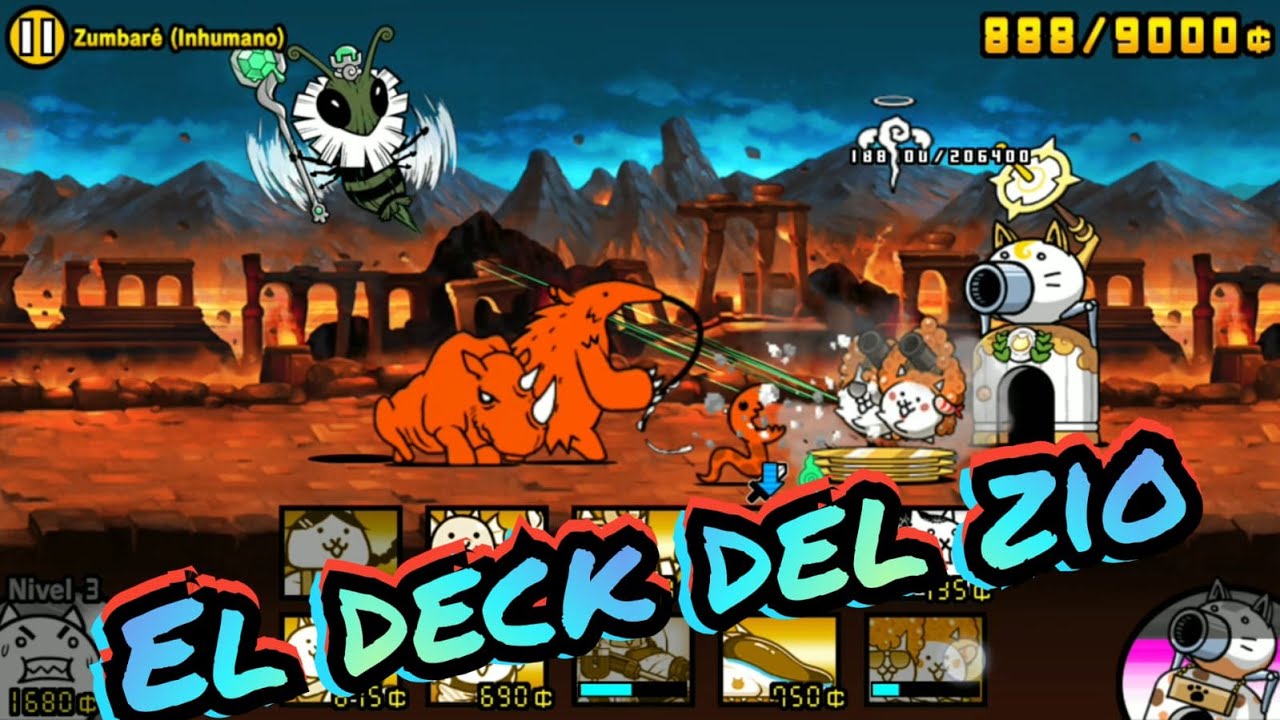 NO DEBÌ USAR EL DECK DE ZIO xD | THE BATTLE CATS - YouTube