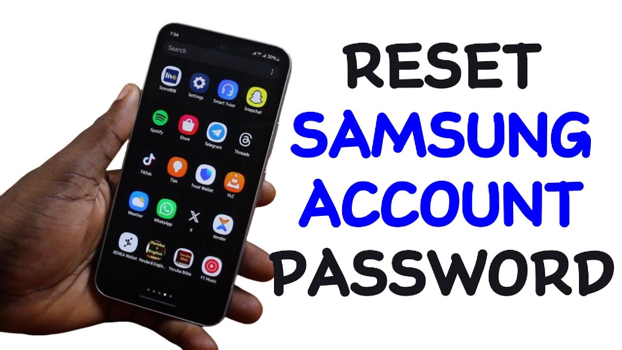 How to Reset Samsung Account Password if Forgotten - YouTube