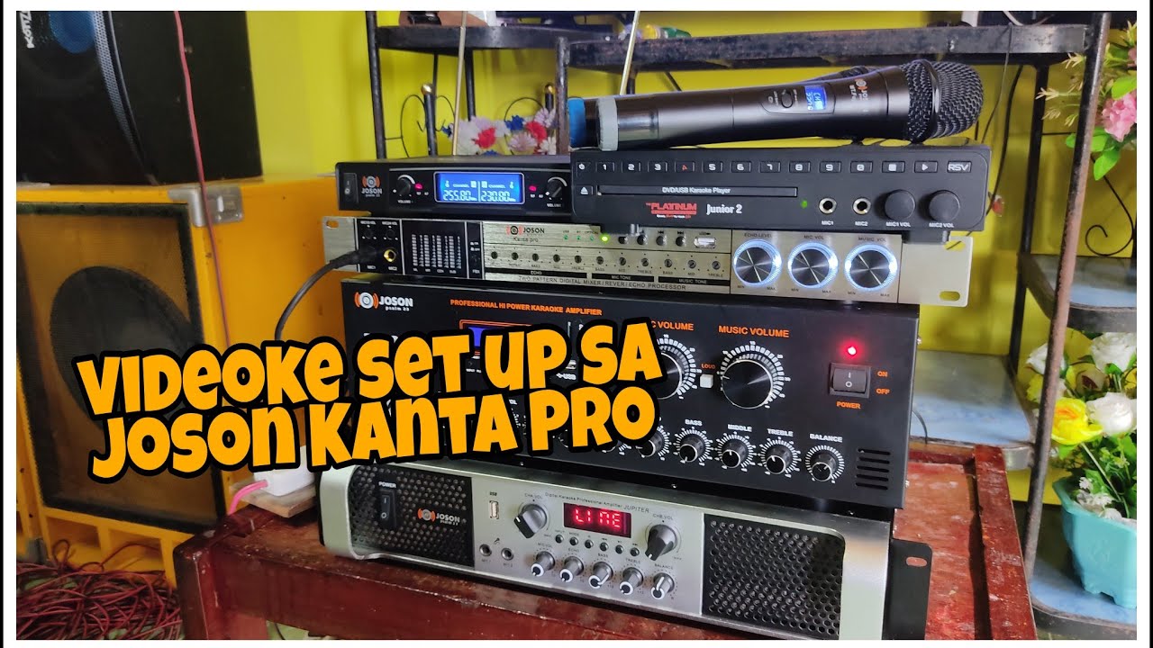 Videoke Player Sound Set up JOSON Kanta Pro In philippines - YouTube