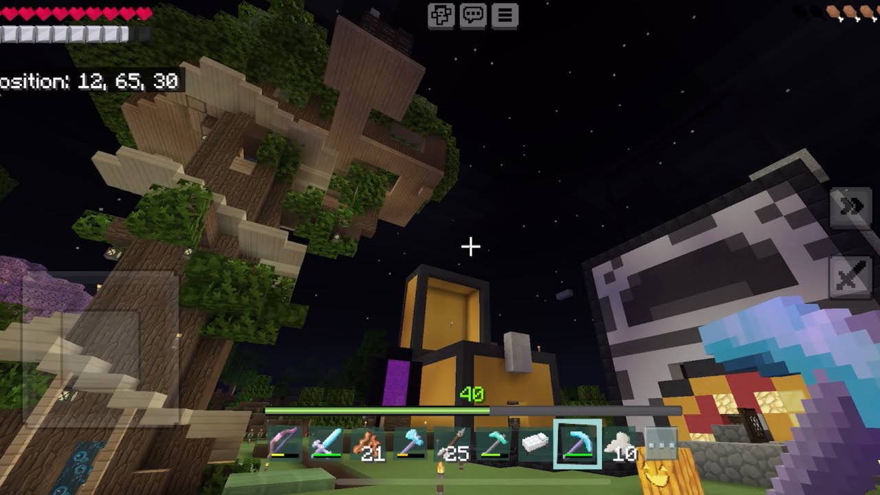 We Built a Treehouse, Giant Furnace, Anvil & Chest - YouTube