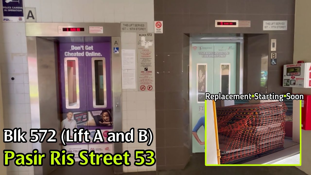 Blk 572 Pasir Ris - Modernised 1994 Express & 2014 ULift Elevators - YouTube