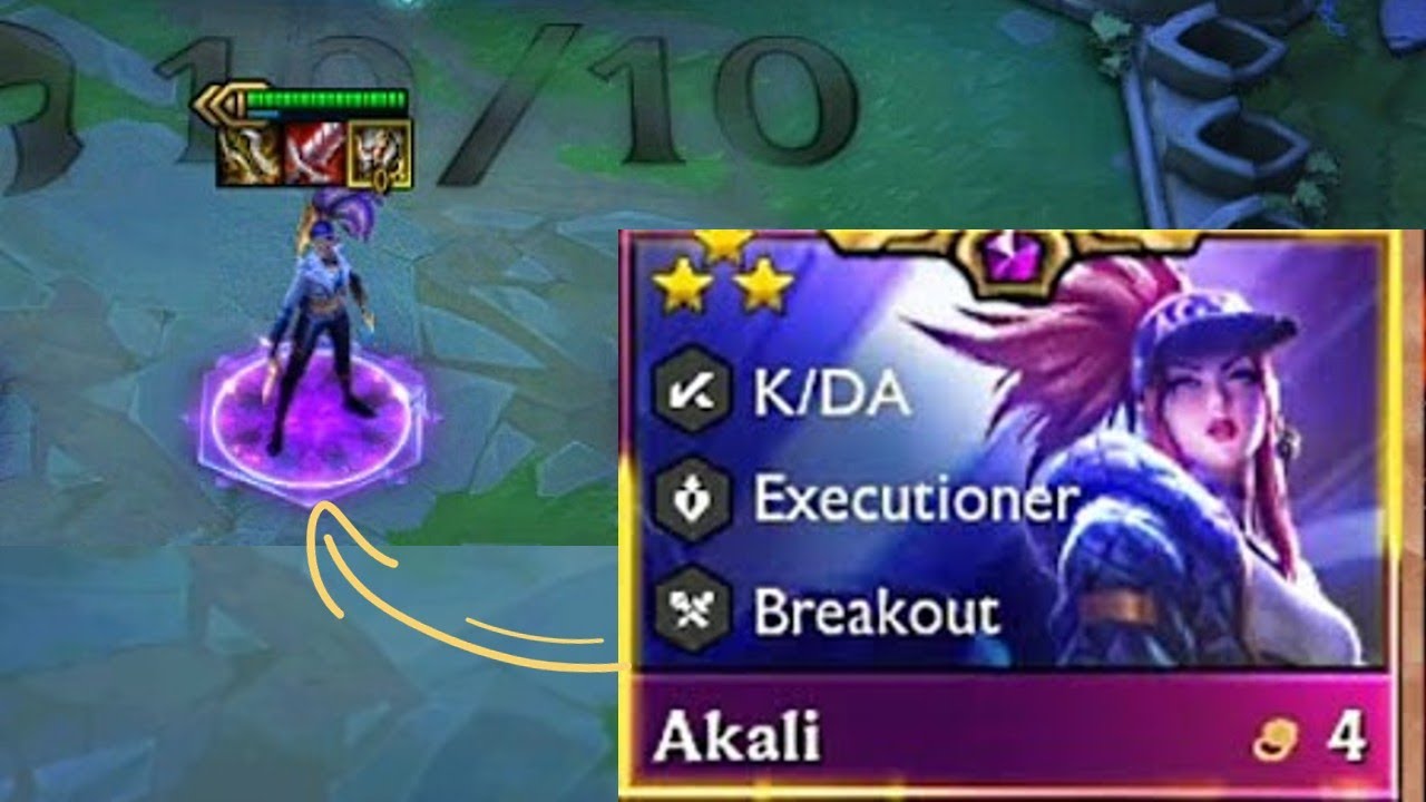 NEW!! 3 STAR AKALI WITH RADIANT TITANS RESOLVE ⭐ ⭐ ⭐ | TFT SET 10 ...