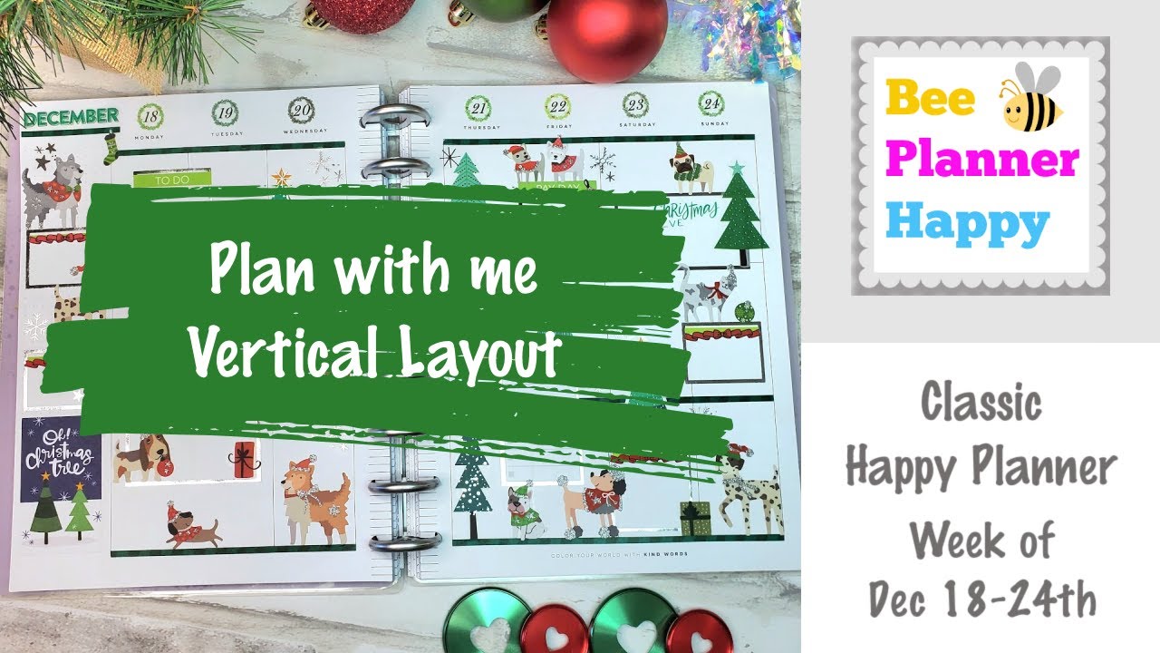 My First Ever Plan with Me!! Decorating my Vertical Layout Happy ...